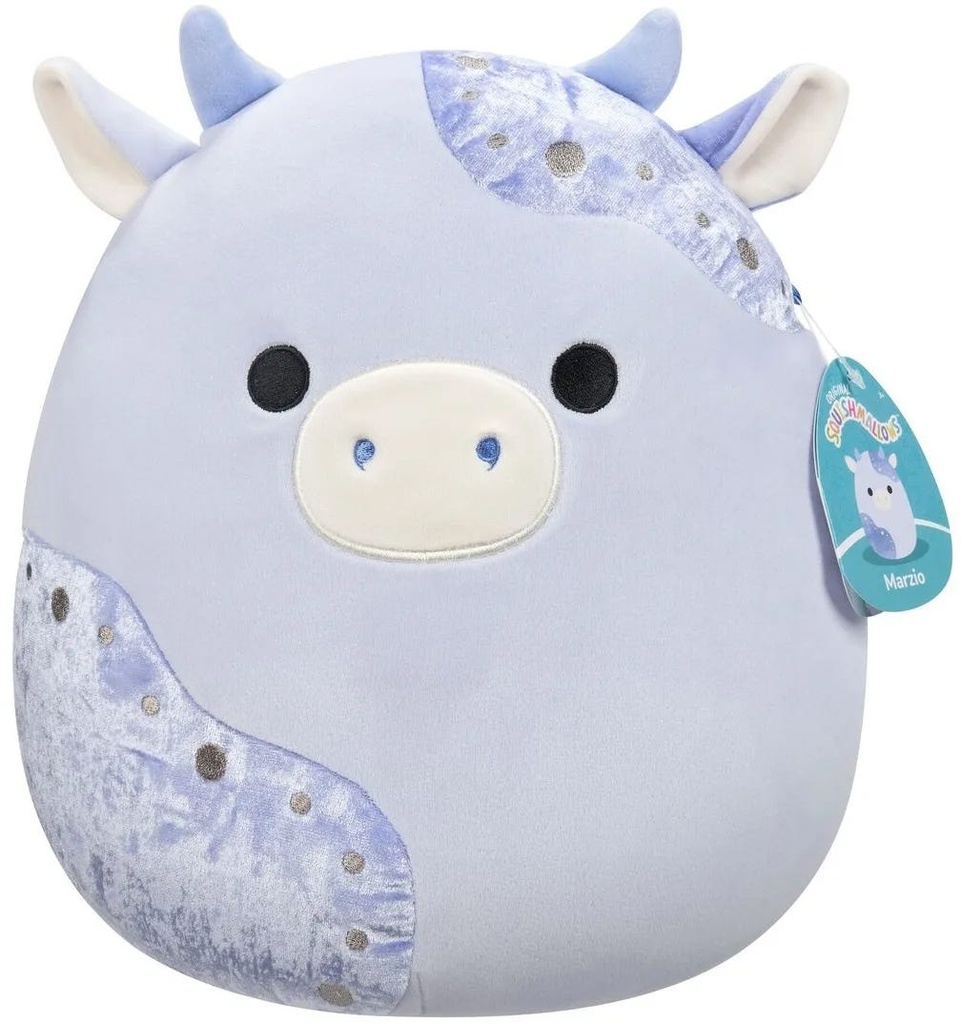 12In Med Plush - Light Blue Velvet Cow | Alifstores