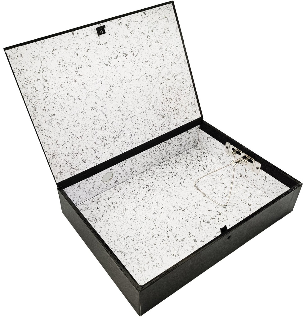 File Box 6 Cm With Cover With Spring Clip Lock Embossed F4 Marble ...