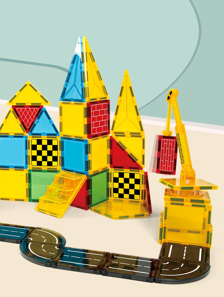 50(Pcs) Engineering Uv Large Magnetic Building Blocks | Alifstores