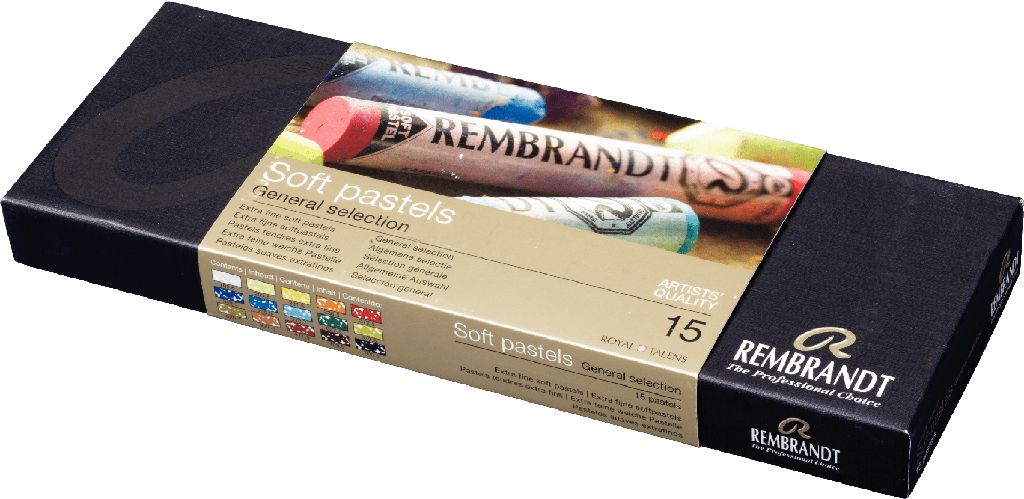 Rembrandt Soft pastel set General Selection | 15 whole pastels | Alifstores