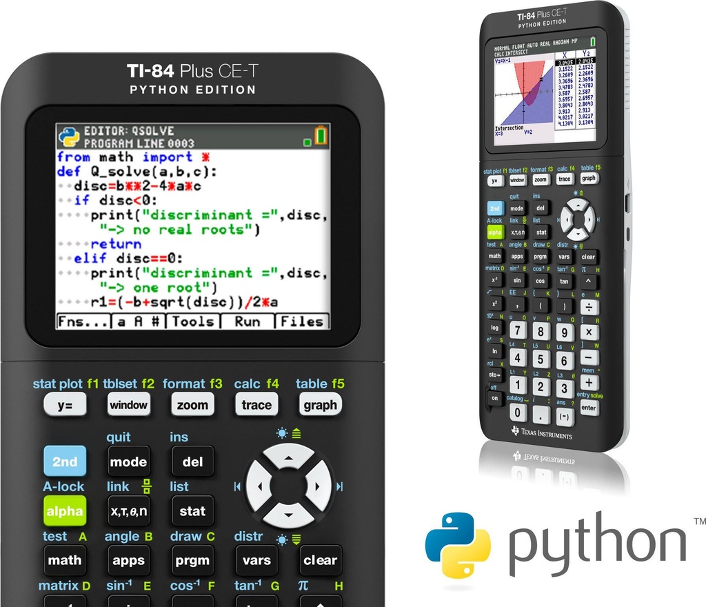 Graphic Calculator Scientific Texas Instrument TI-84 Plus Python ...